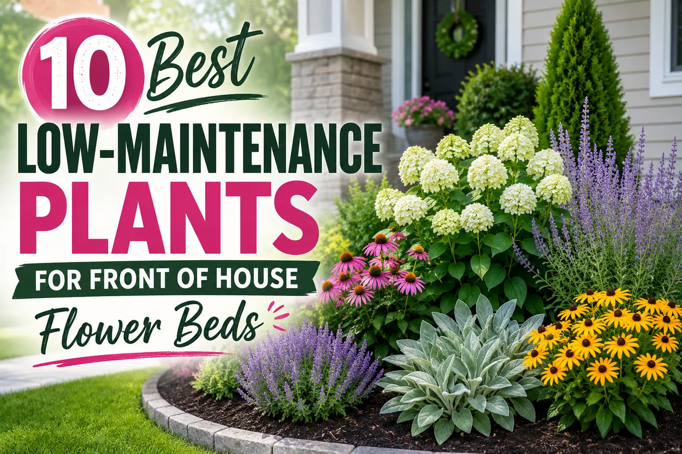 10 Best Low-Maintenance Plants for Front of House Flower Beds (That ...